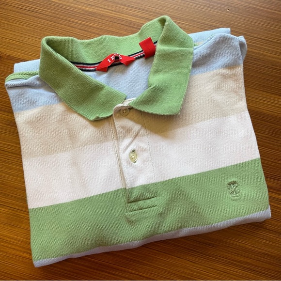 Izod | Shirts | Mens Izod Pastel Striped Polo Large | Poshmark